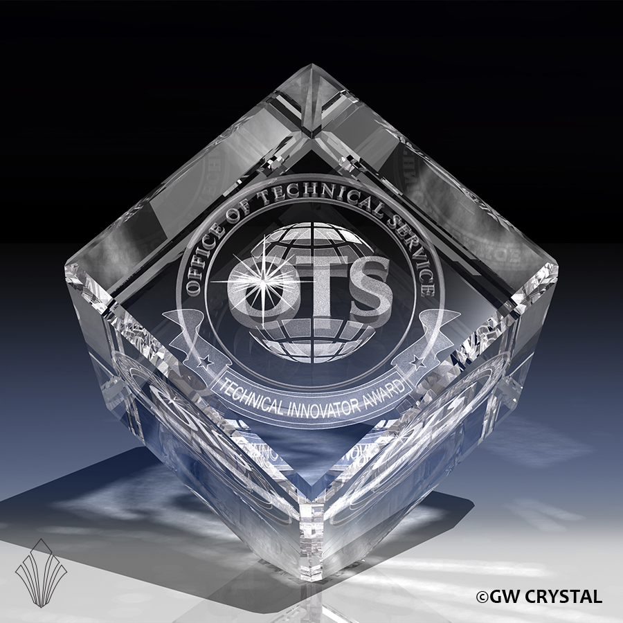 Corner Cut Crystal Cubes